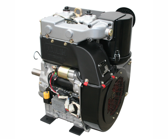 23 HK række diesel motor el start 2 cylinder Aksel 25,4 mm - luftkølet