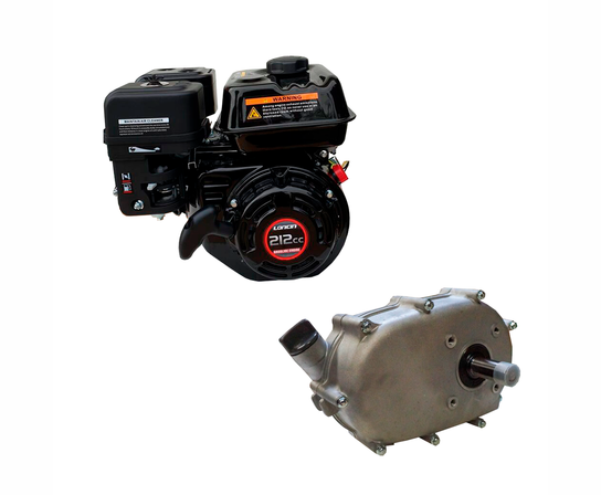 7HK/212cc Loncin motor og reduktionsgear med 22mm aksel