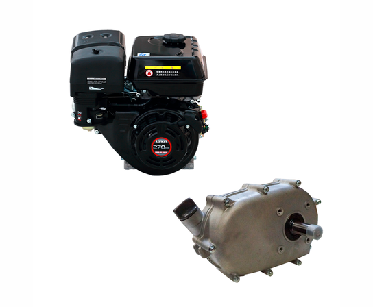 9HK/270cc Loncin motor og reduktionsgear med 22mm aksel
